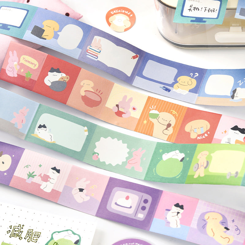 Stay with me Series Die Cutting Writing Paper Tape – LBLYXIR