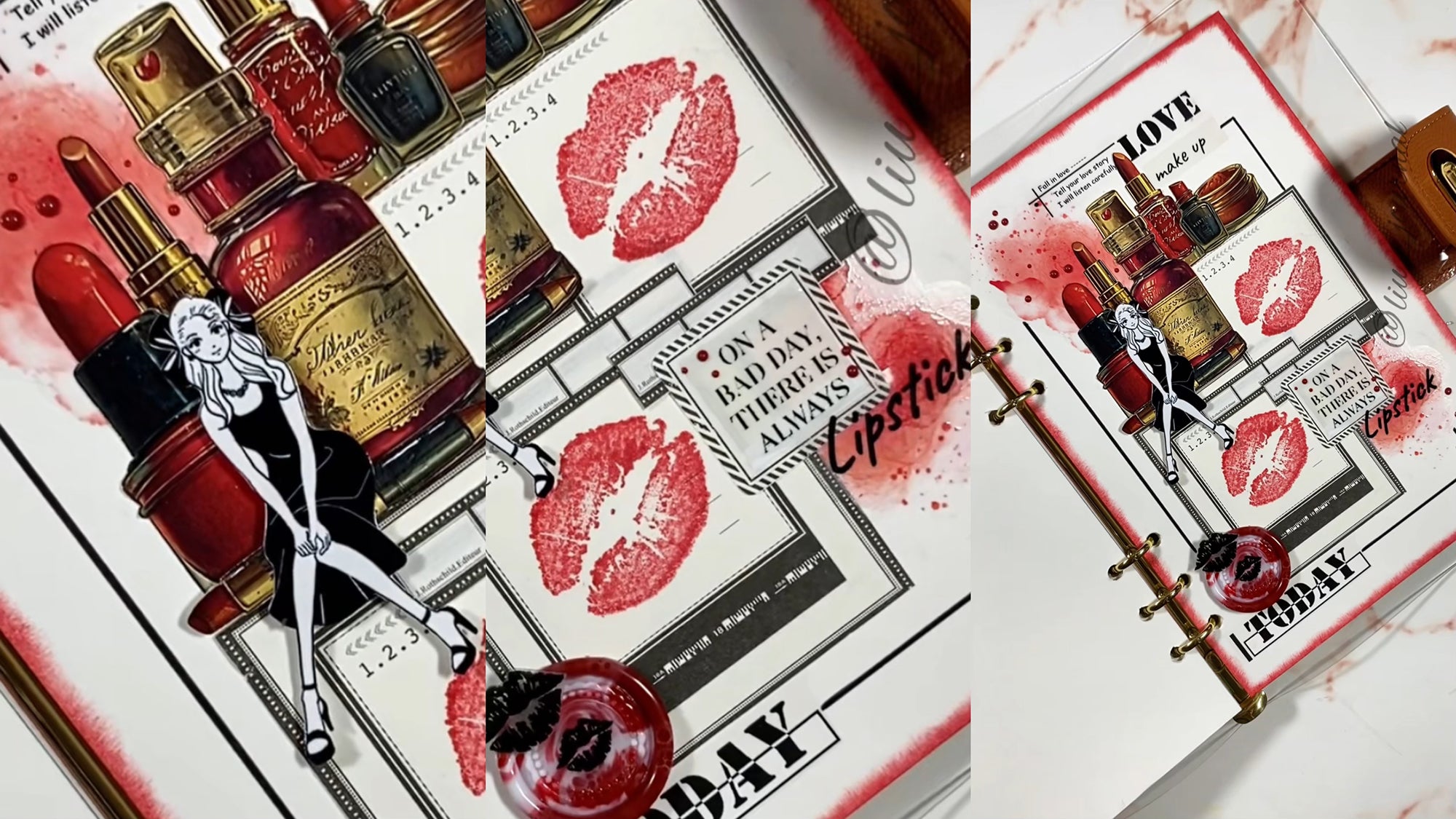 ASMR Creative Journal | Lipstick Theme | LBLYXIR