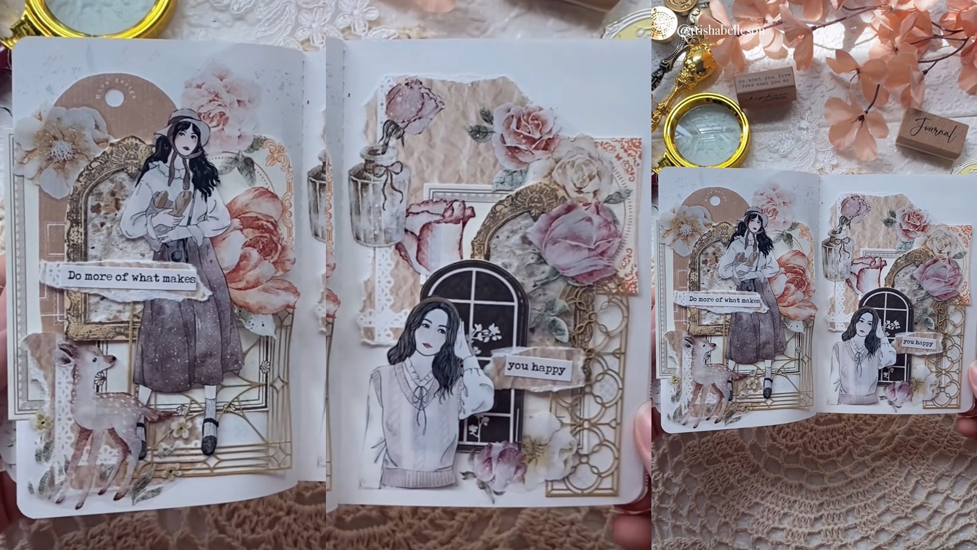 ASMR Creative Journal | Girl & Flower | LBLYXIR