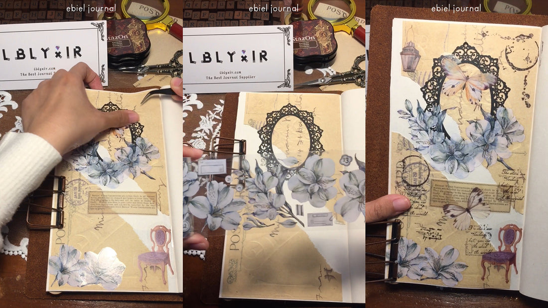 ASMR Creative Journal | No music | Vintage Garden theme – LBLYXIR