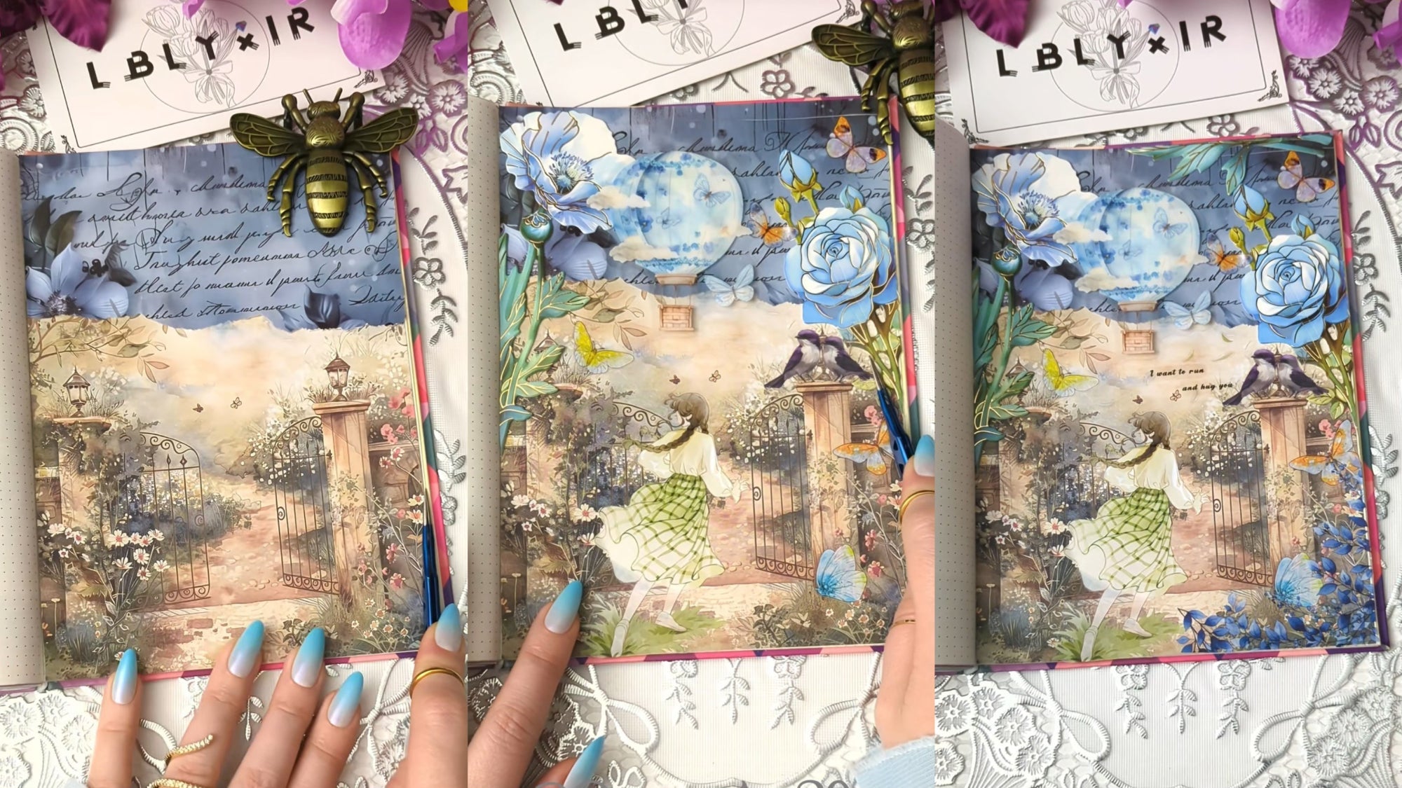 ASMR Creative Journal | Blue And Green | LBLYXIR