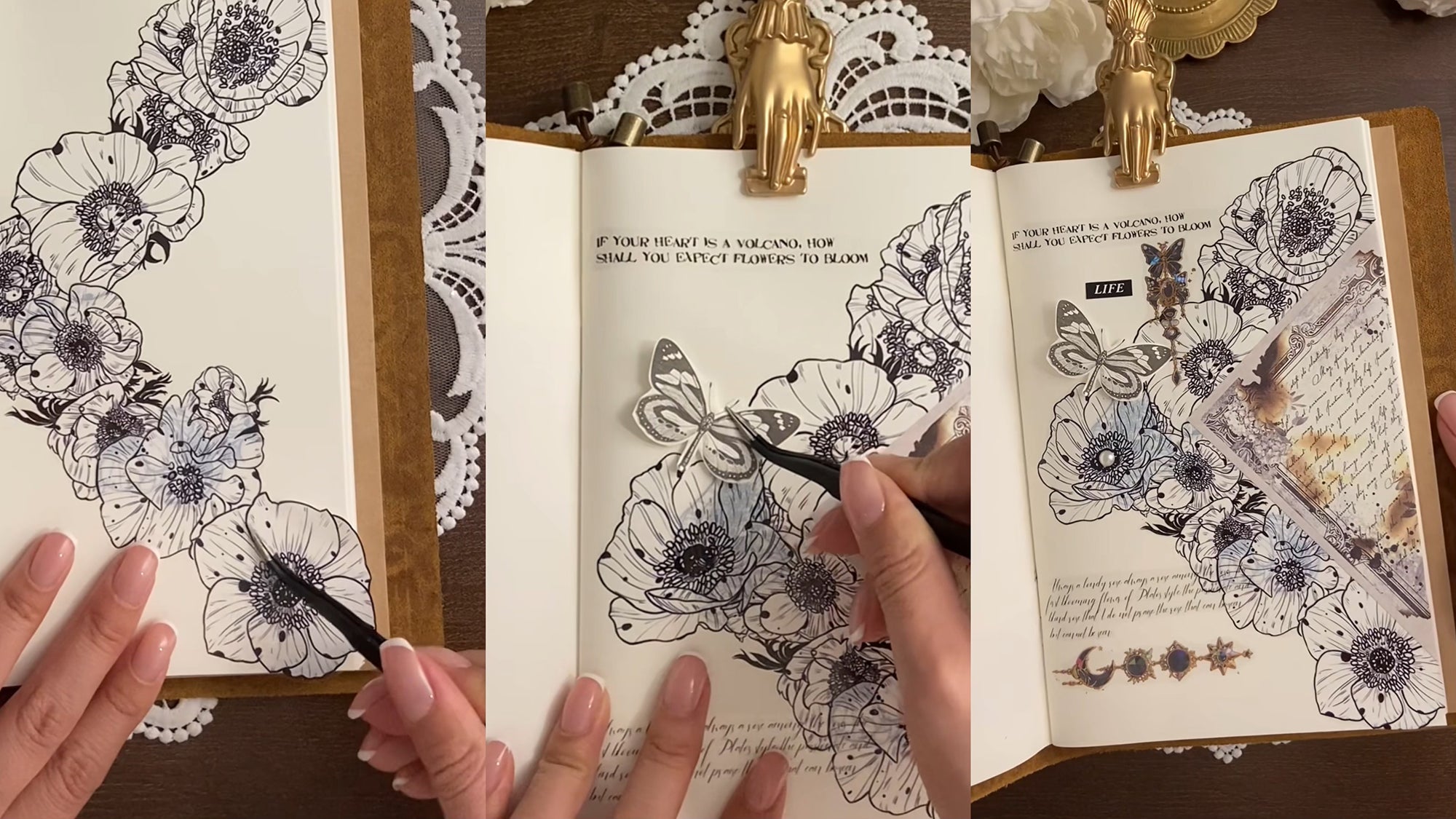 ASMR Creative Journal | Flower Theme | LBLYXIR