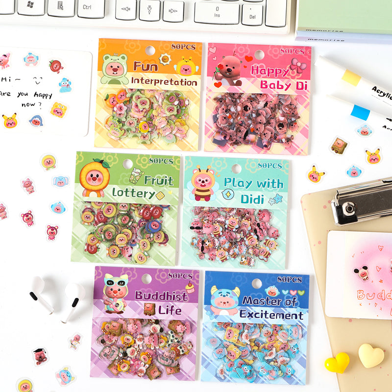80PCS Pretty Rudi series sticker – LBLYXIR
