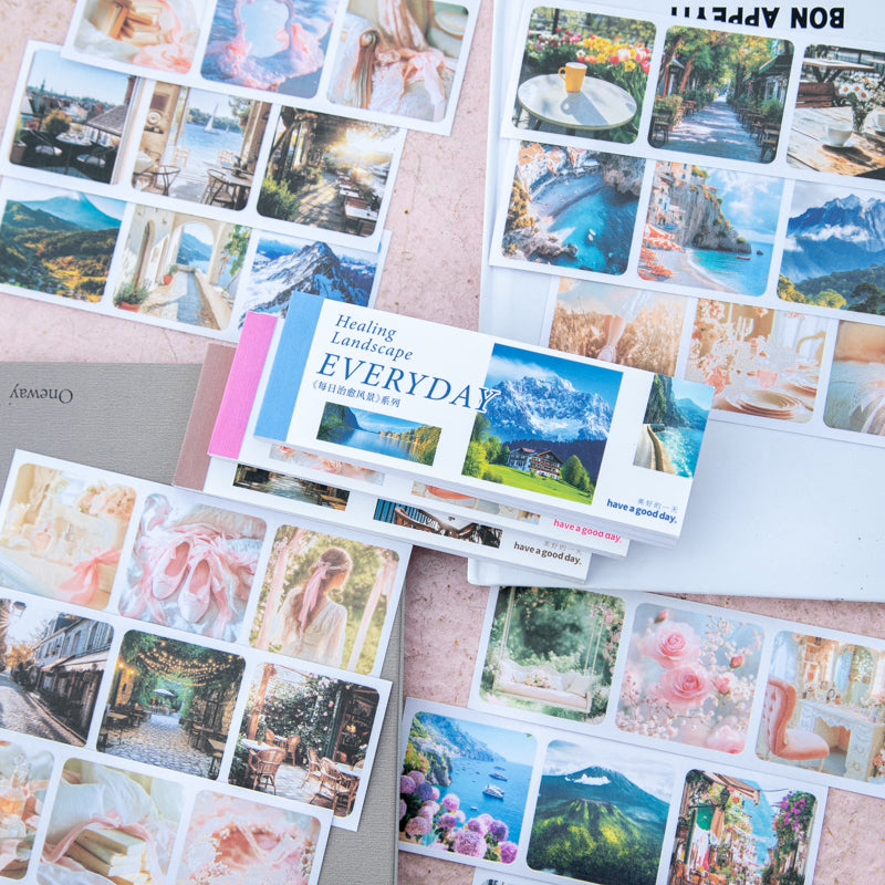 30PCS Daily Healing Scenery Series sticker book – LBLYXIR
