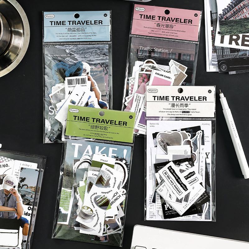 40PCS The Time Traveler series material paper – LBLYXIR