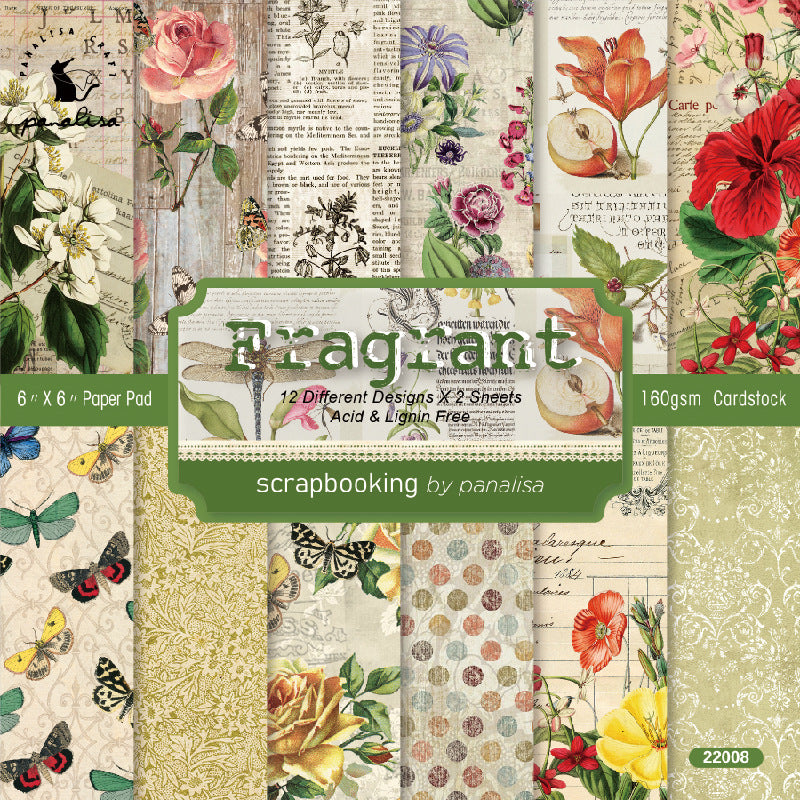 24PCS Fragrant background paper – LBLYXIR