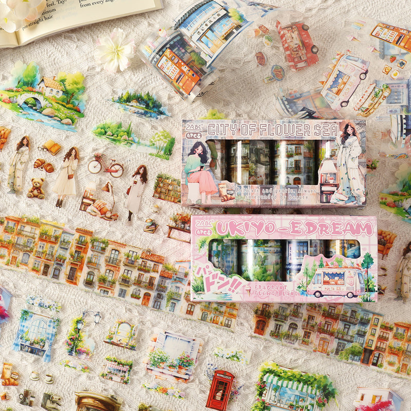 Flower Lane Charm Series Die Cutting PET Tape Set – LBLYXIR