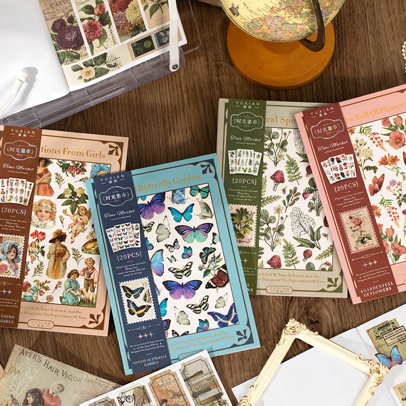 20PCS Time bazaar series sticker – LBLYXIR