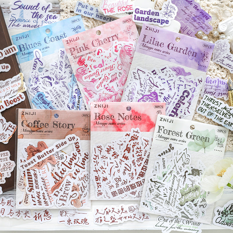 50PCS Dream Island Notes Series sticker – LBLYXIR