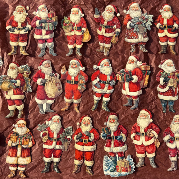 Retro Santa Claus background paper – LBLYXIR