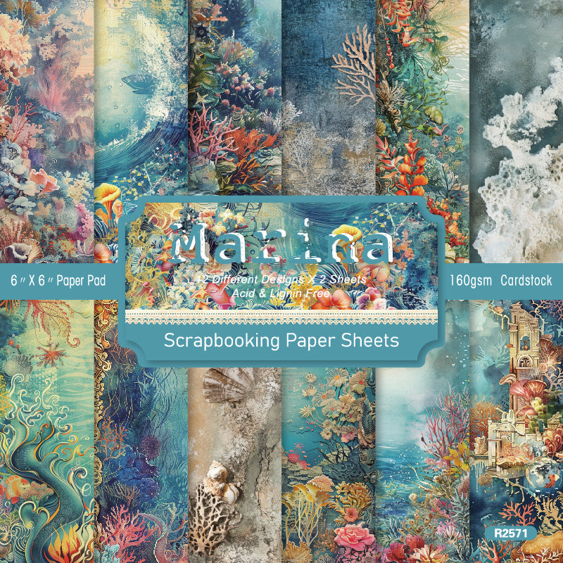 24PCS Marina material paper – LBLYXIR