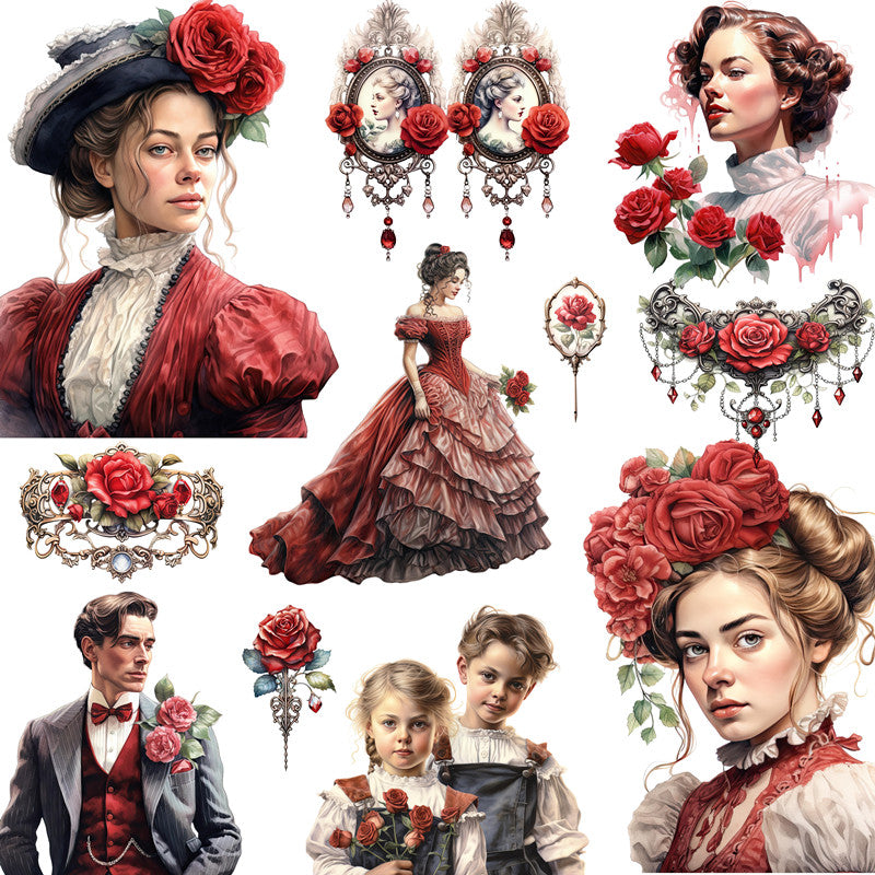 20PCS Retro Victorian sticker – LBLYXIR