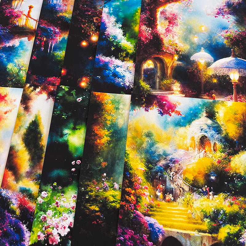 20PCS Colorful garden background paper – LBLYXIR