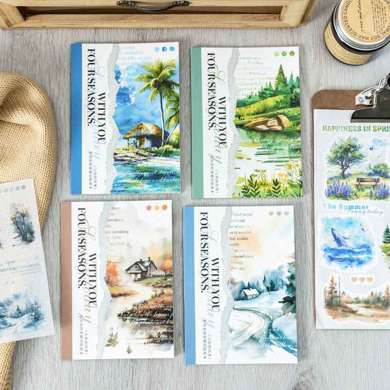 20PCS With your four seasons series sticker book – LBLYXIR