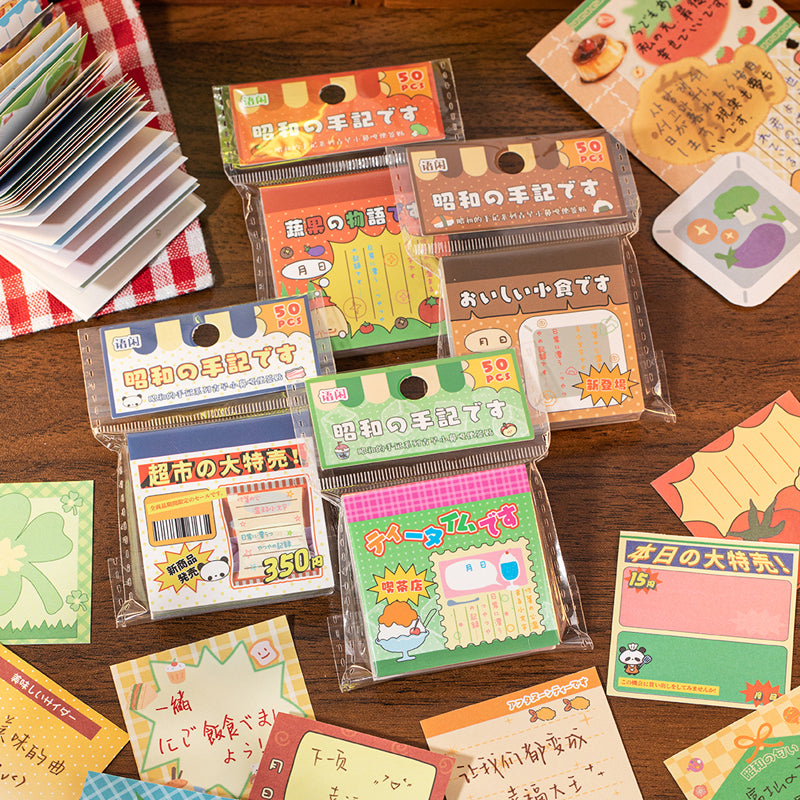 50PCS Notes by Showa series note paper – LBLYXIR