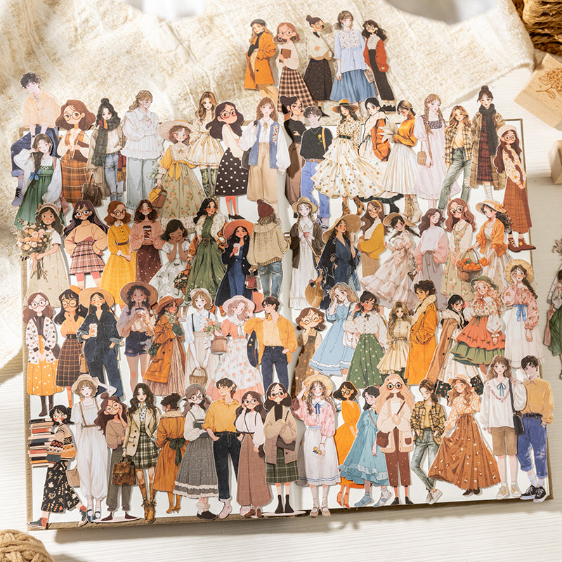 100PCS The Cloud of People series sticker – LBLYXIR