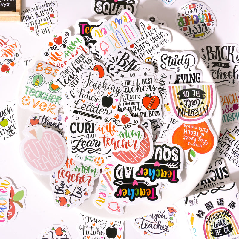 46PCS Campus quote series sticker – LBLYXIR