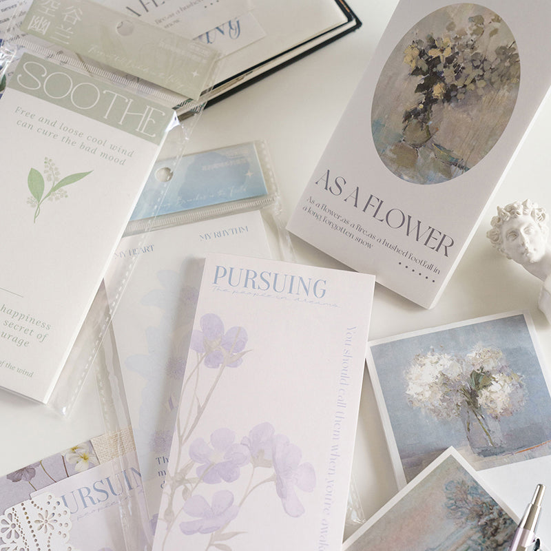 60PCS The whispering flowers series note paper – LBLYXIR