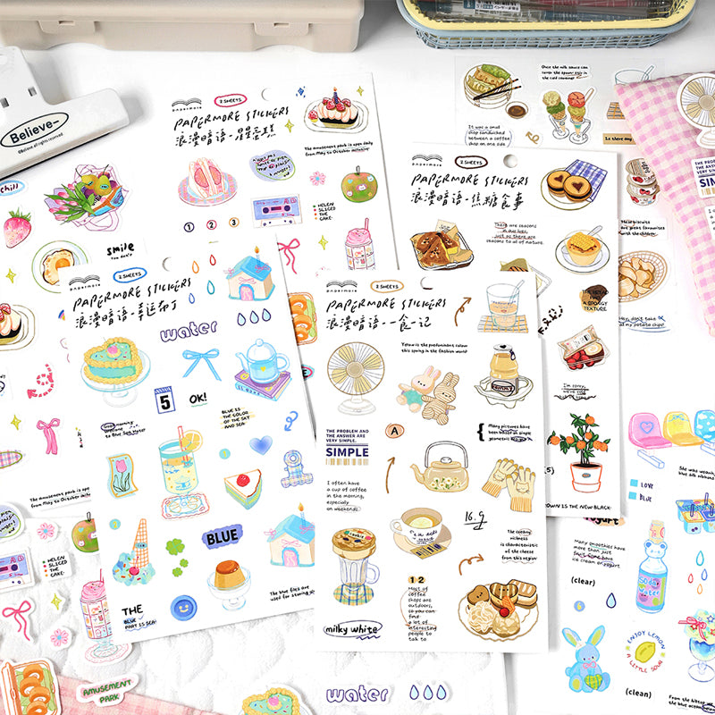 2PCS Romantic code words series Sticker – LBLYXIR