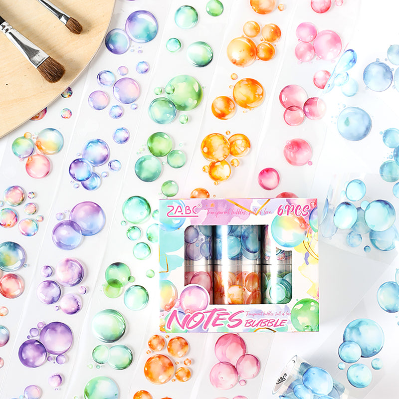 Water Color Illusion Bubble Series Die Cutting PET Tape Set – LBLYXIR