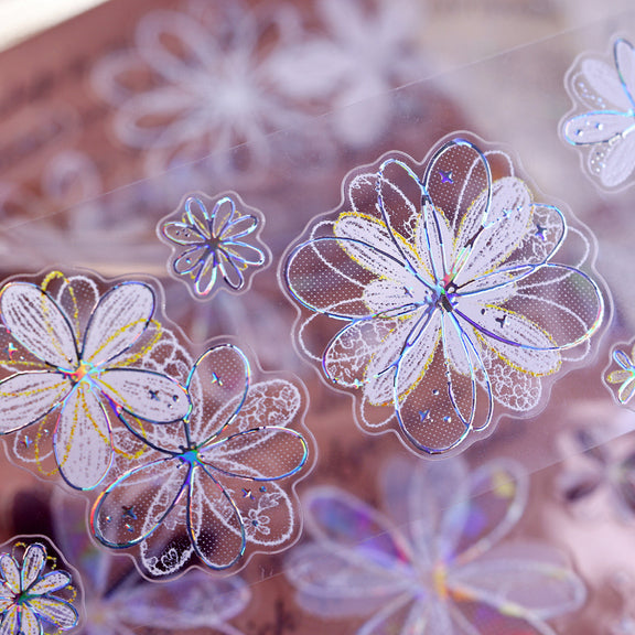 Whole Roll 4.5cm*6m White Dream Island Die Cutting Shell Silver/Flash ...