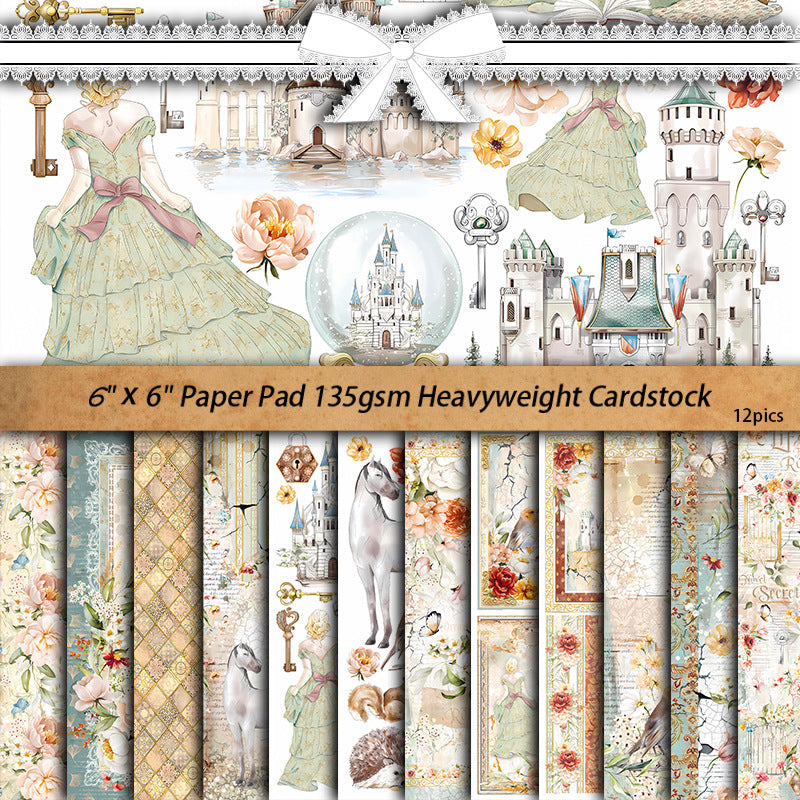 12PCS Reign of grace material paper – LBLYXIR