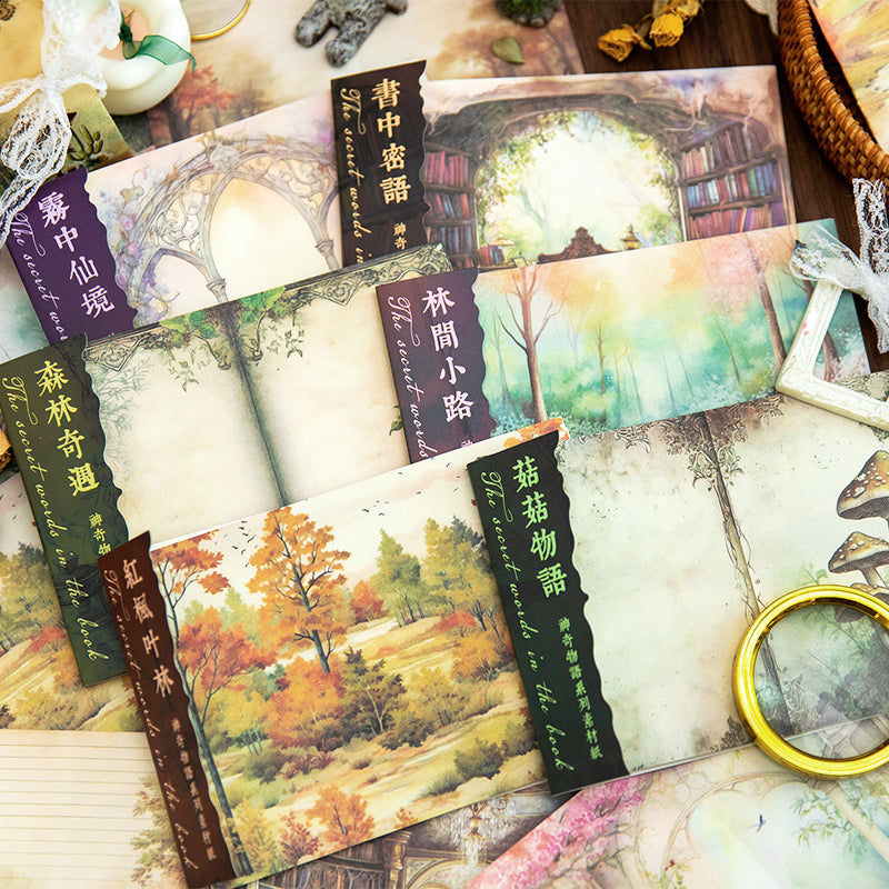 40PCS The Amazing Story series material paper – LBLYXIR