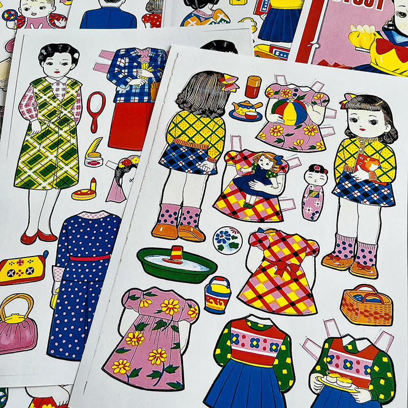 5PCS Nostalgic children costumes background paper – LBLYXIR