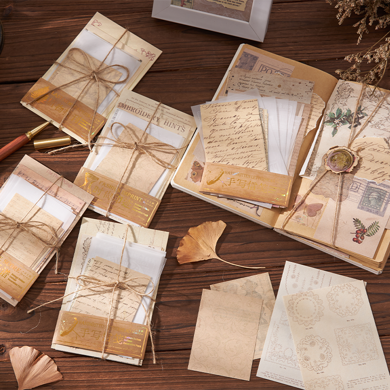 32PCS Yellowing catalogue series material paper – LBLYXIR