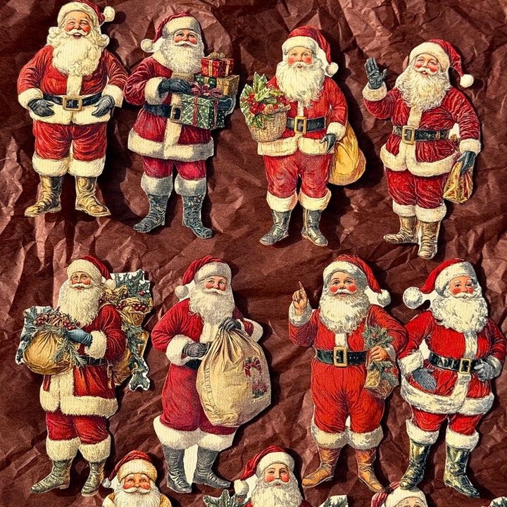 Retro Santa Claus background paper – LBLYXIR