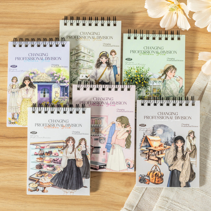 20PCS Changing Professional series sticker book – LBLYXIR